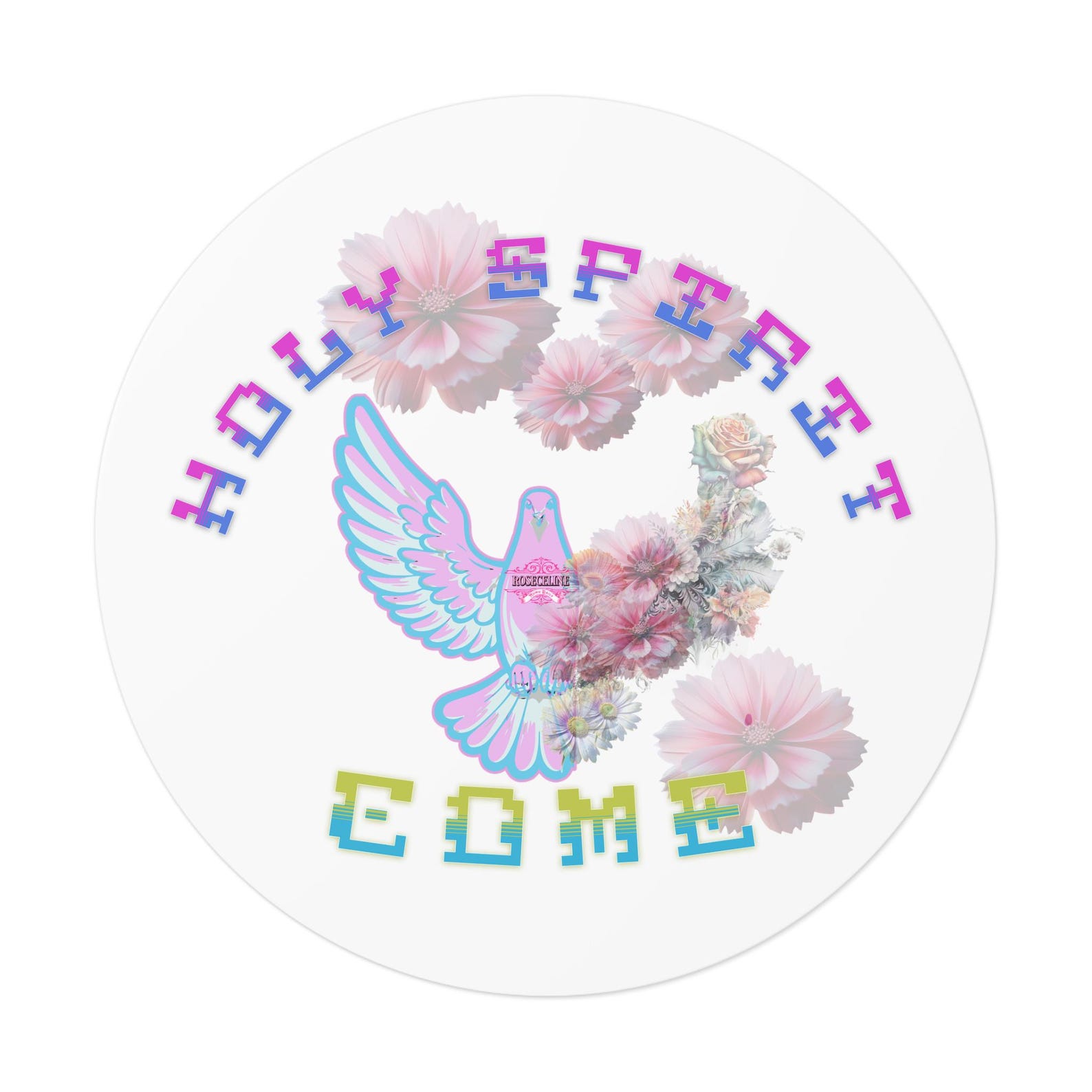 Christian Sticker,jesus Sticker,cross Sticker,holy Spirit Come Sticker ...