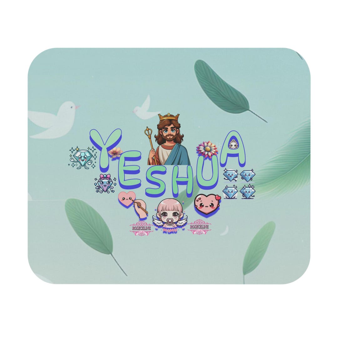 Cute Yeshua Mouse Padk,christian Mouse Pad,office Mouse Pad,home Mouse ...