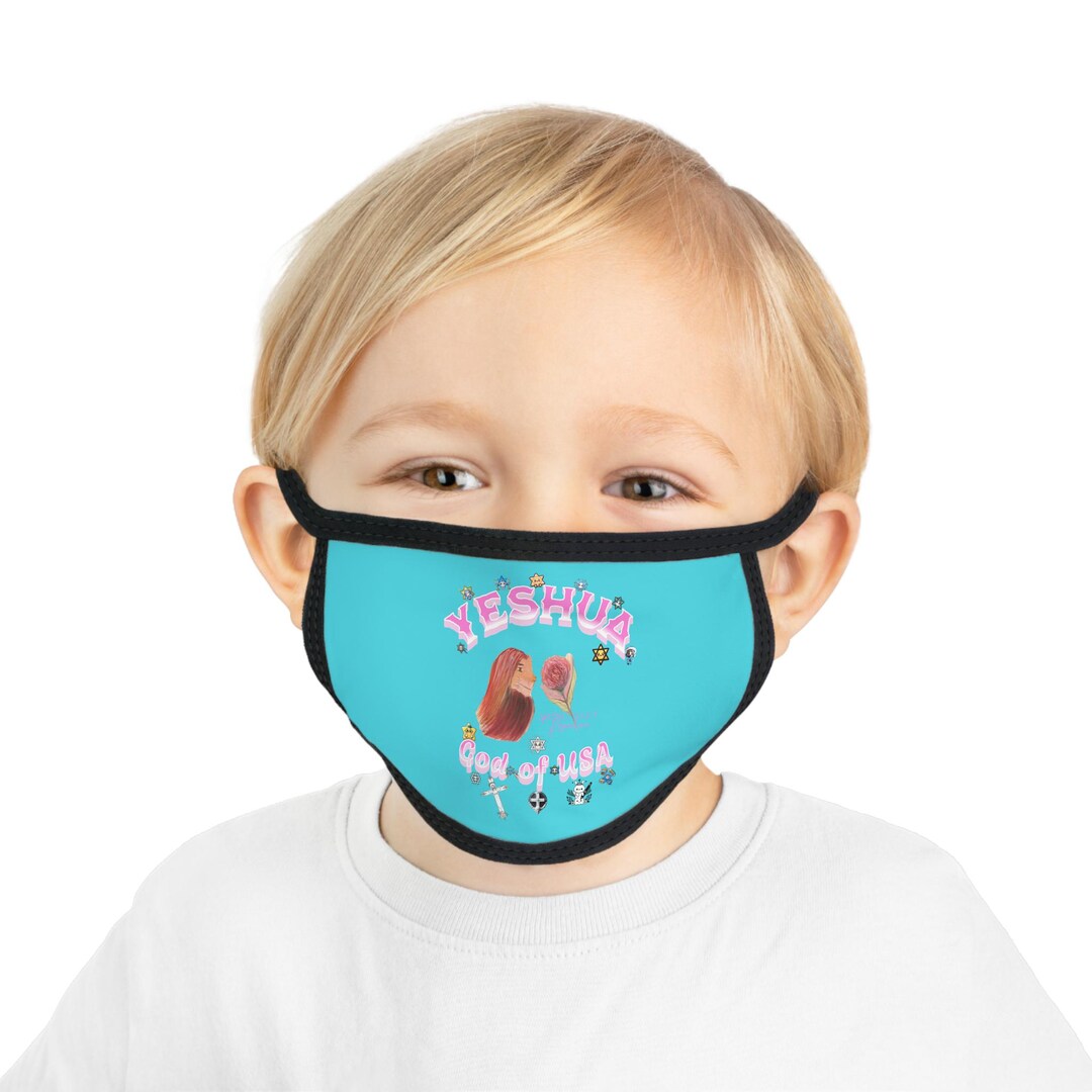 Patriot American USA Kids Mask,christian Kid's Face Mask,cross Children ...