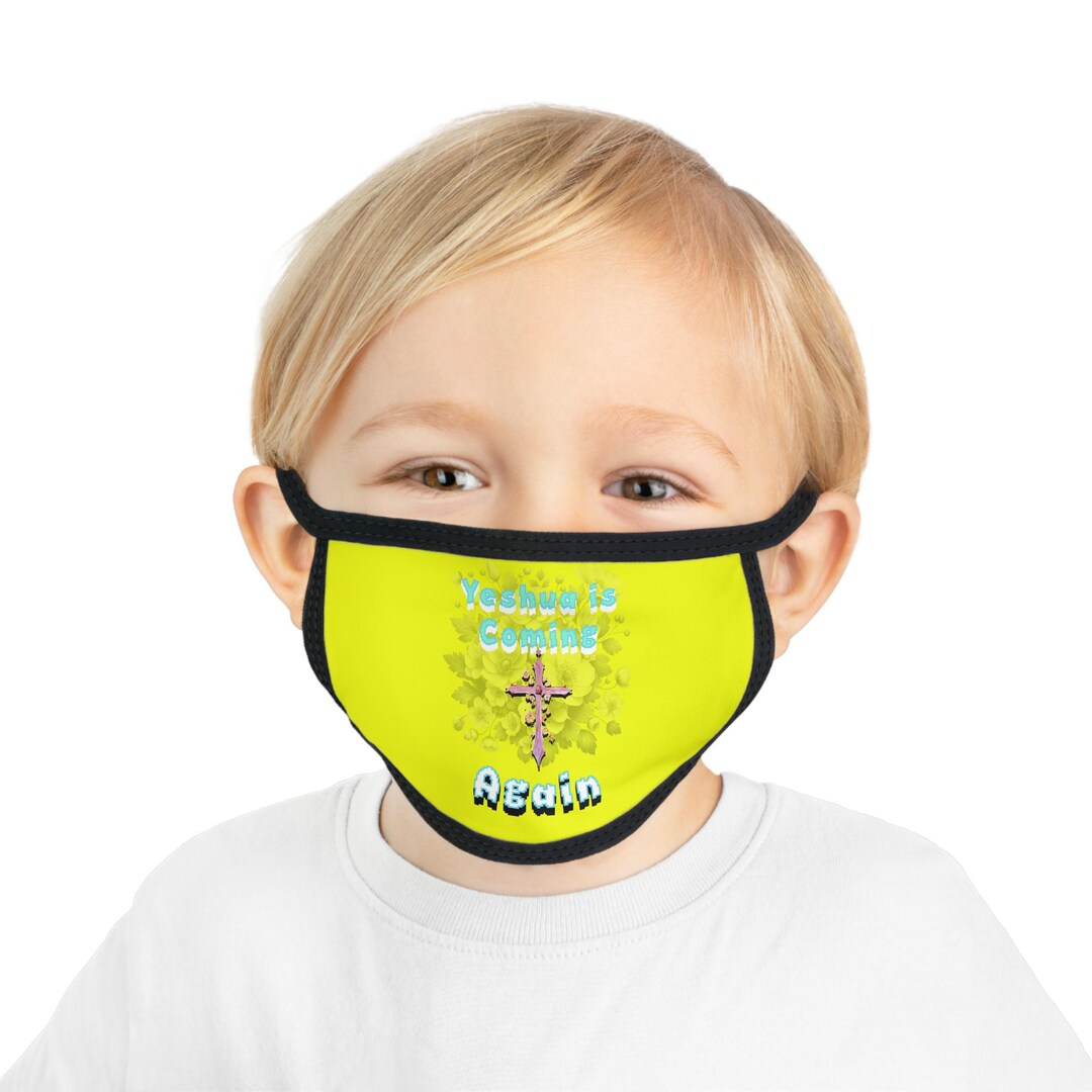 Yeshua Kids Face Mask, Christian Cross Design - Etsy