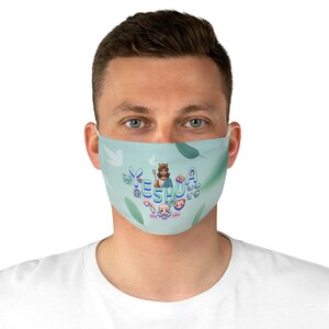 Jesus Face Mask,yeshua Face Mask,christian Adult Women/men Face Mask ...
