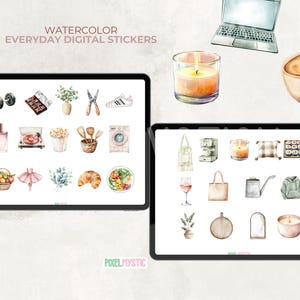 Everyday Aesthetic Digital Planner Stickers, Digital Stickers for ...