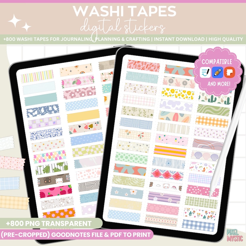 Washi Tape Planner Set - Etsy
