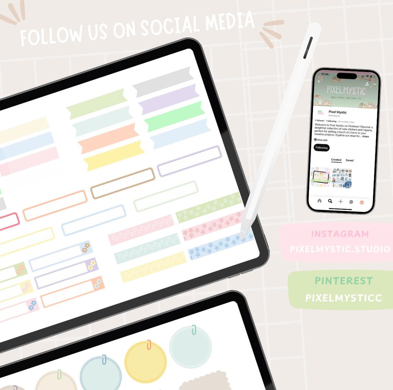 Digital Sticky Notes, Planner Sticky Notes, Goodnotes Sticky Notes ...