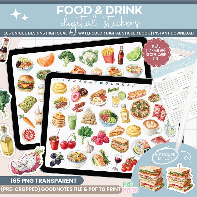 Food Stickers - Etsy