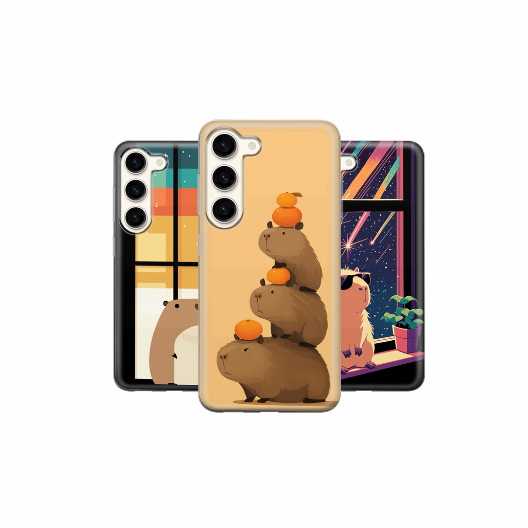 Fun Capybara Pyramid Phone Case Capybara Cover for Samsung Galaxy S24 ...