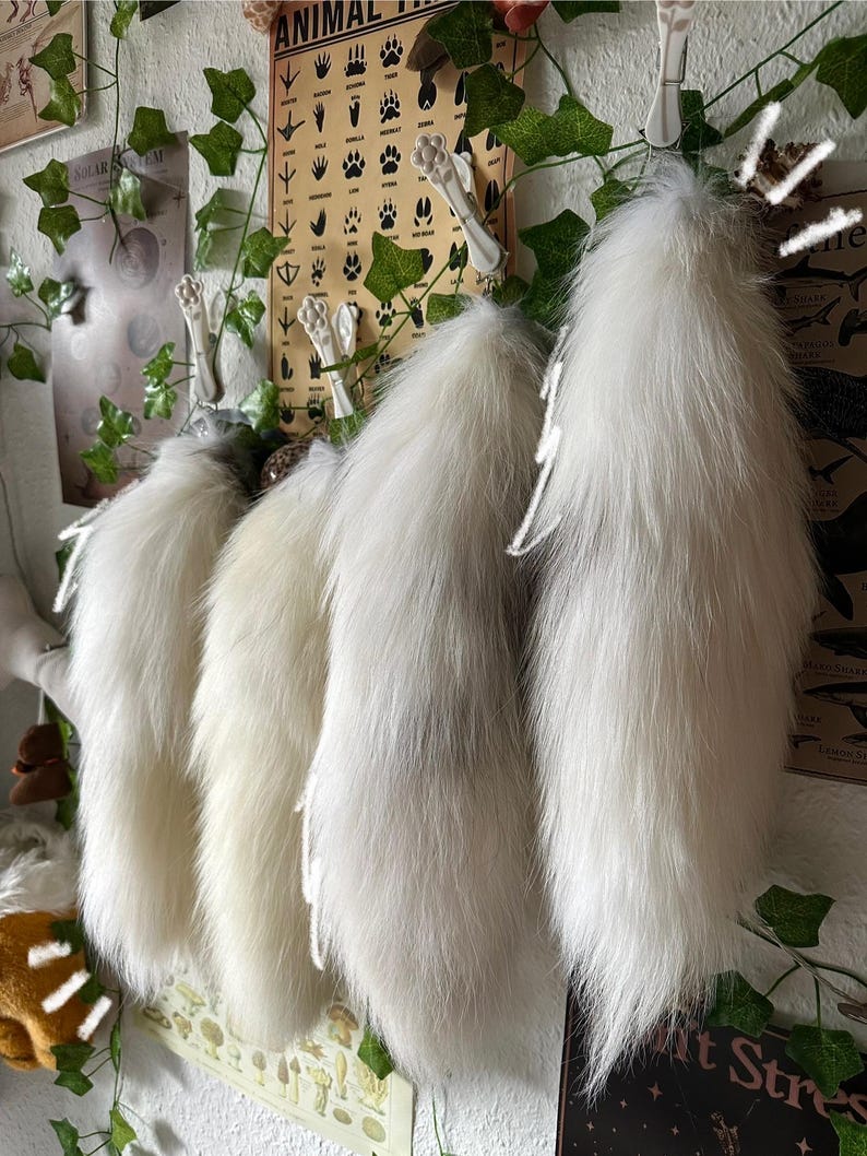 PLATINUM FOX TAILS - Etsy