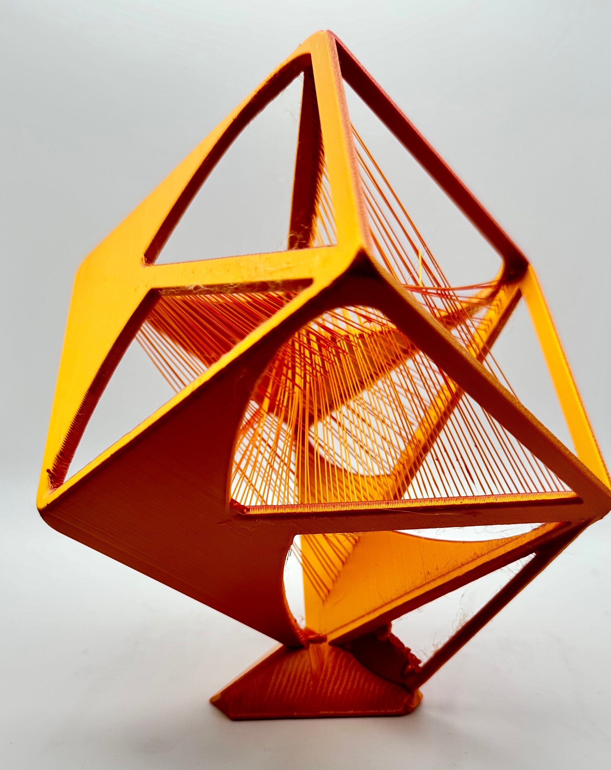 Beautiful 3D Printed Ornament Cubed String Art Display - Etsy