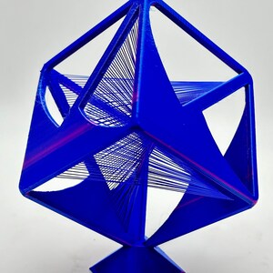 Beautiful 3D Printed Ornament Cubed String Art Display - Etsy