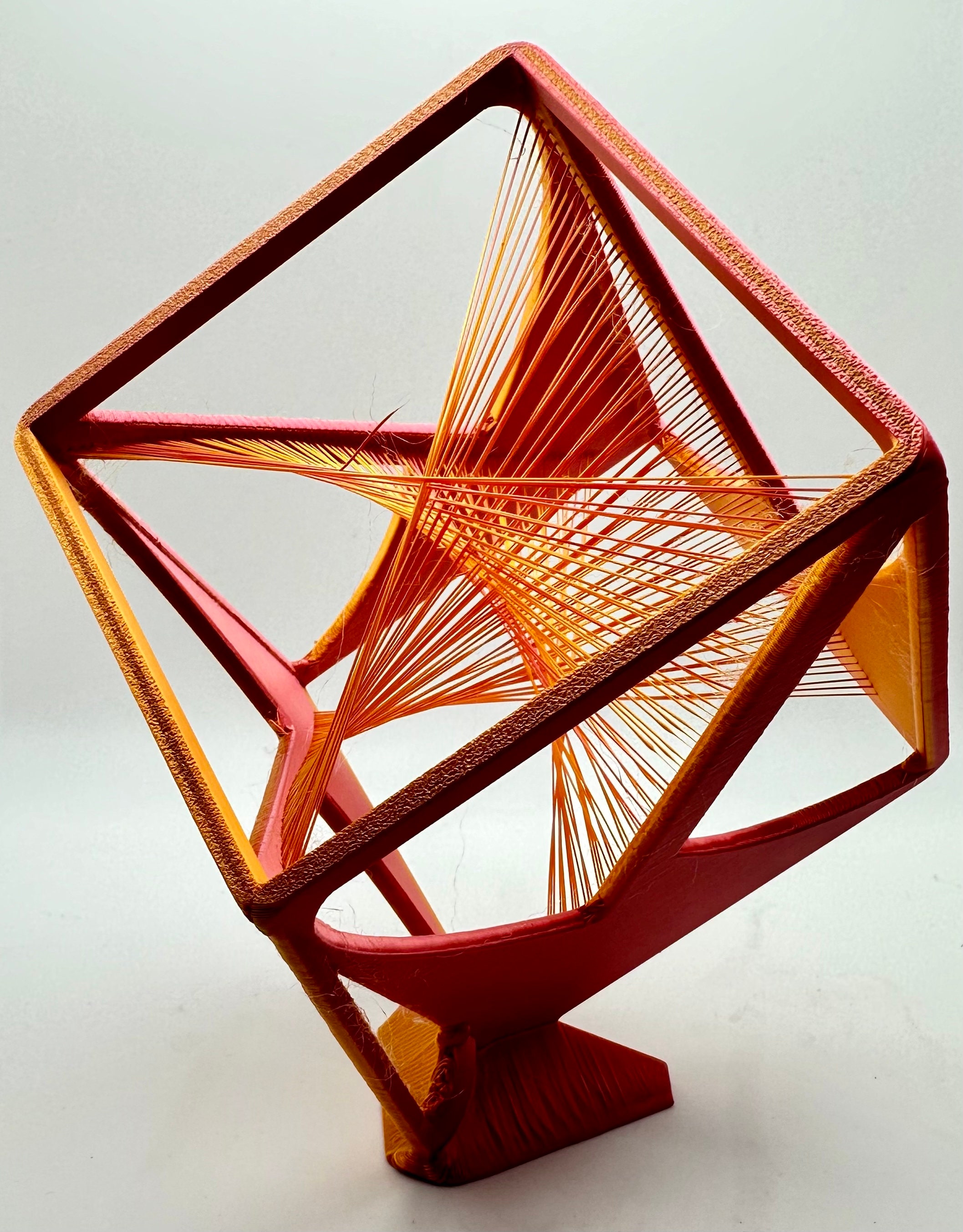 Beautiful 3D Printed Ornament Cubed String Art Display - Etsy