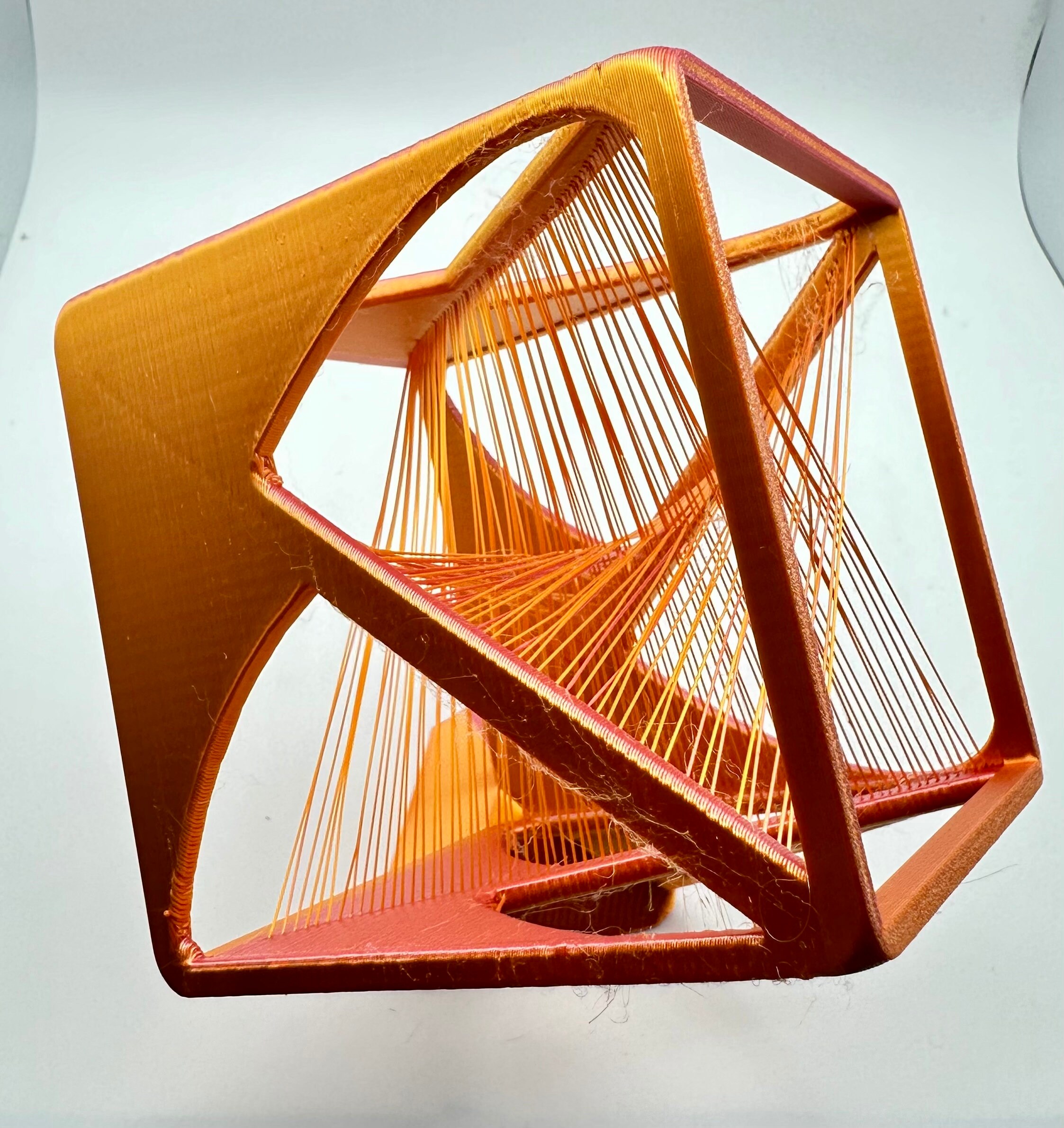 Beautiful 3D Printed Ornament Cubed String Art Display - Etsy