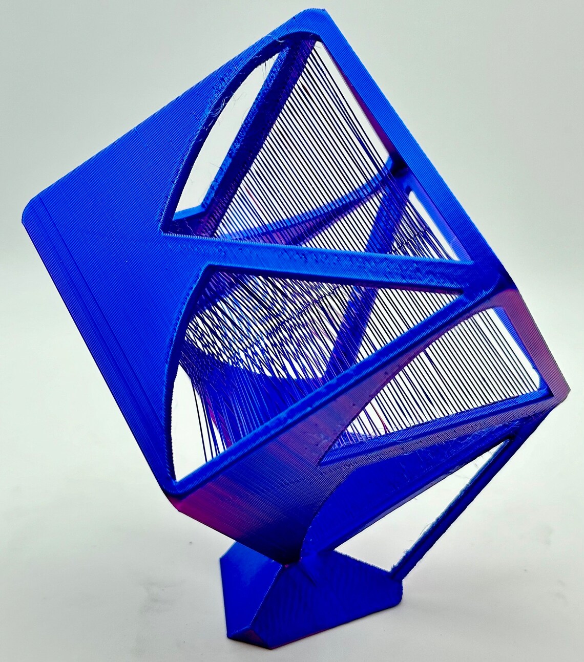 Beautiful 3D Printed Ornament Cubed String Art Display - Etsy