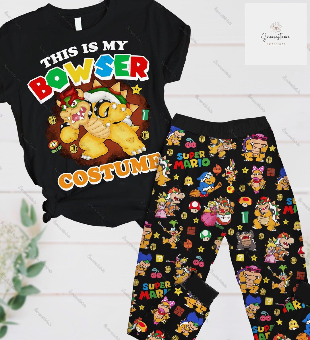 Super Mario Bowser Pajamas Set, Bowser T-shirt and Pants, This is My ...
