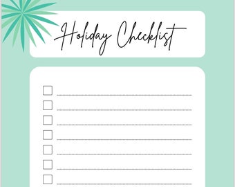 Holiday Checklist - Etsy