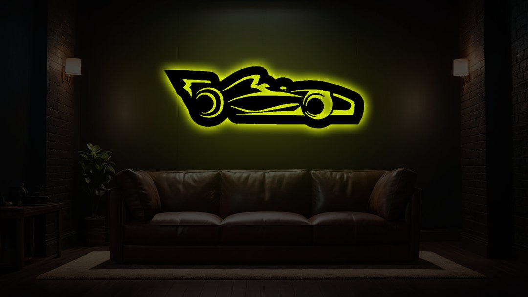 F1 Car, F1 Led Sign, F1 Lovers, F1 Wall Decor, F1 Wall Art, F1 RBG Gift ...