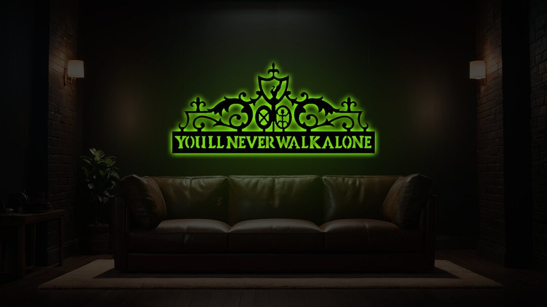 You'll Never Walk Alone, Liverpool Fan, Liverpool Led Sign, Liverpool ...