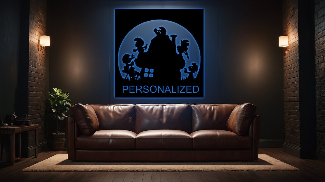 The Smurfs Led Sign, the Smurfs Wall Decor, the Smurfs Wall Art ...