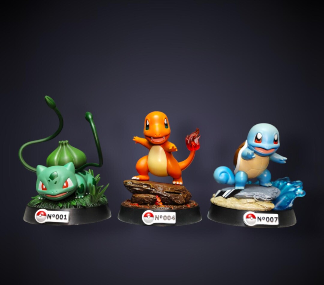 Pokemon Starter Action Figure Fan Art - Etsy