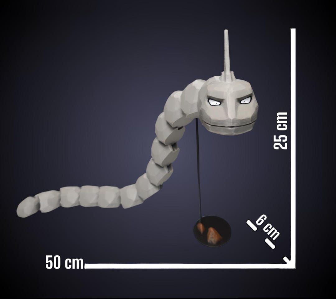 Pokemon Onix Action Figure Fan Art - Etsy