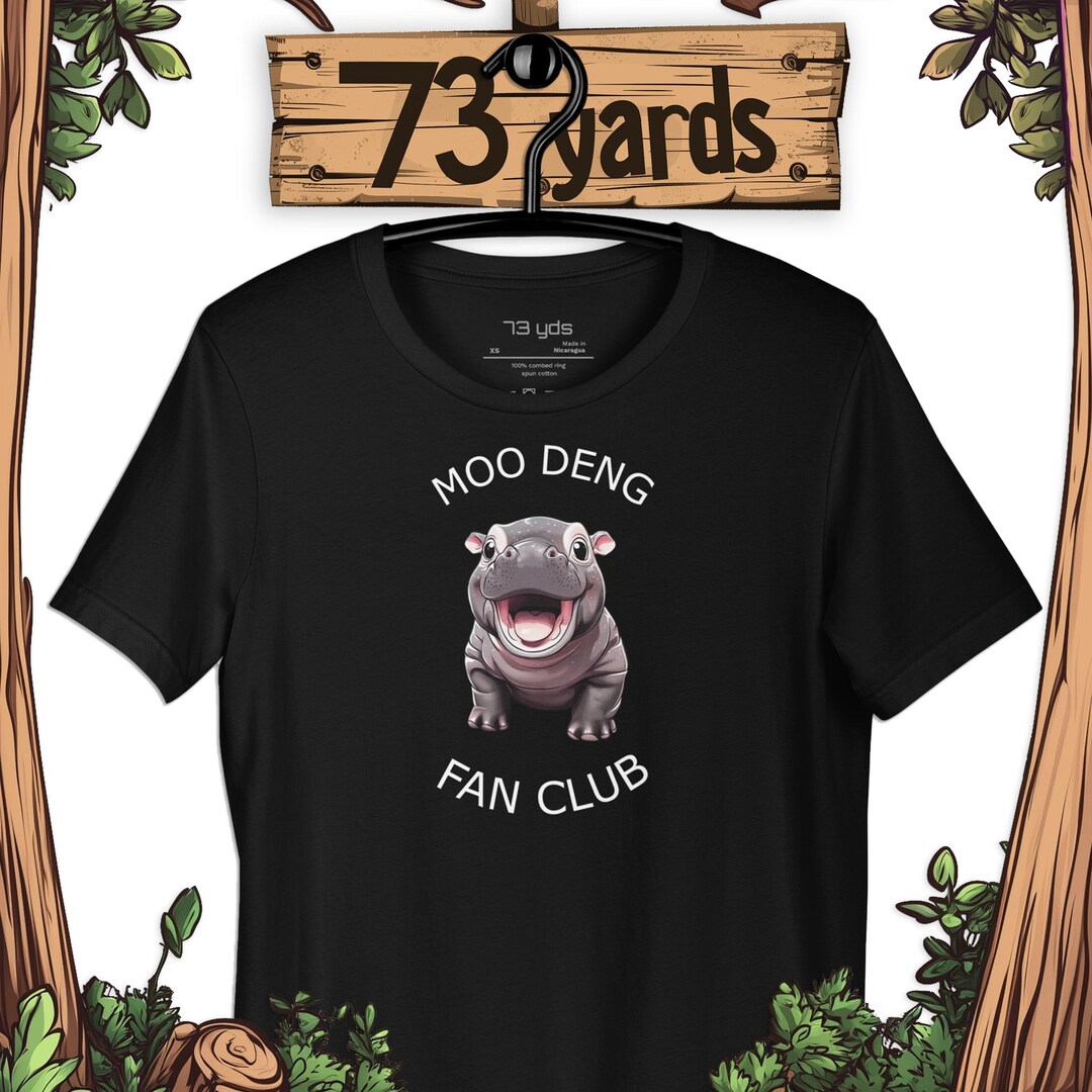 Moo Deng Shirt, Pygmy Hippo Shirt, Thailand Zoo Star Tee, Moo Deng Fan ...
