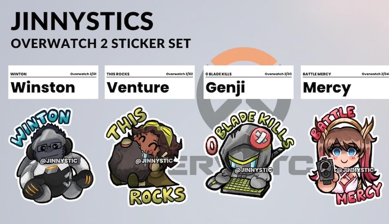 Overwatch Meme Sticker Set of 5 - Etsy
