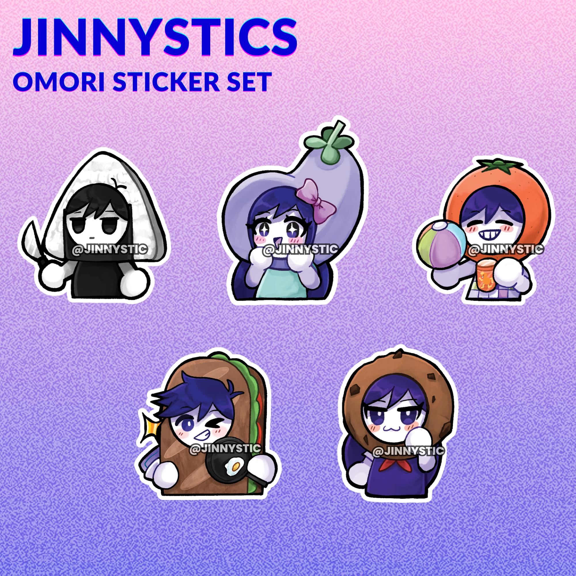 Omori Headspace Food Sticker Set - Etsy