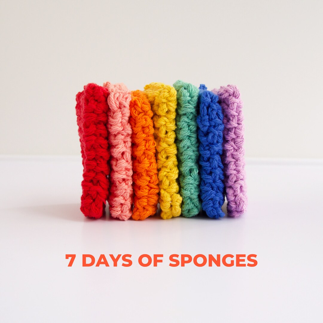 Rainbow Reusable Sponge Set in 7 Colors- Perfect Gift for Color Lovers ...