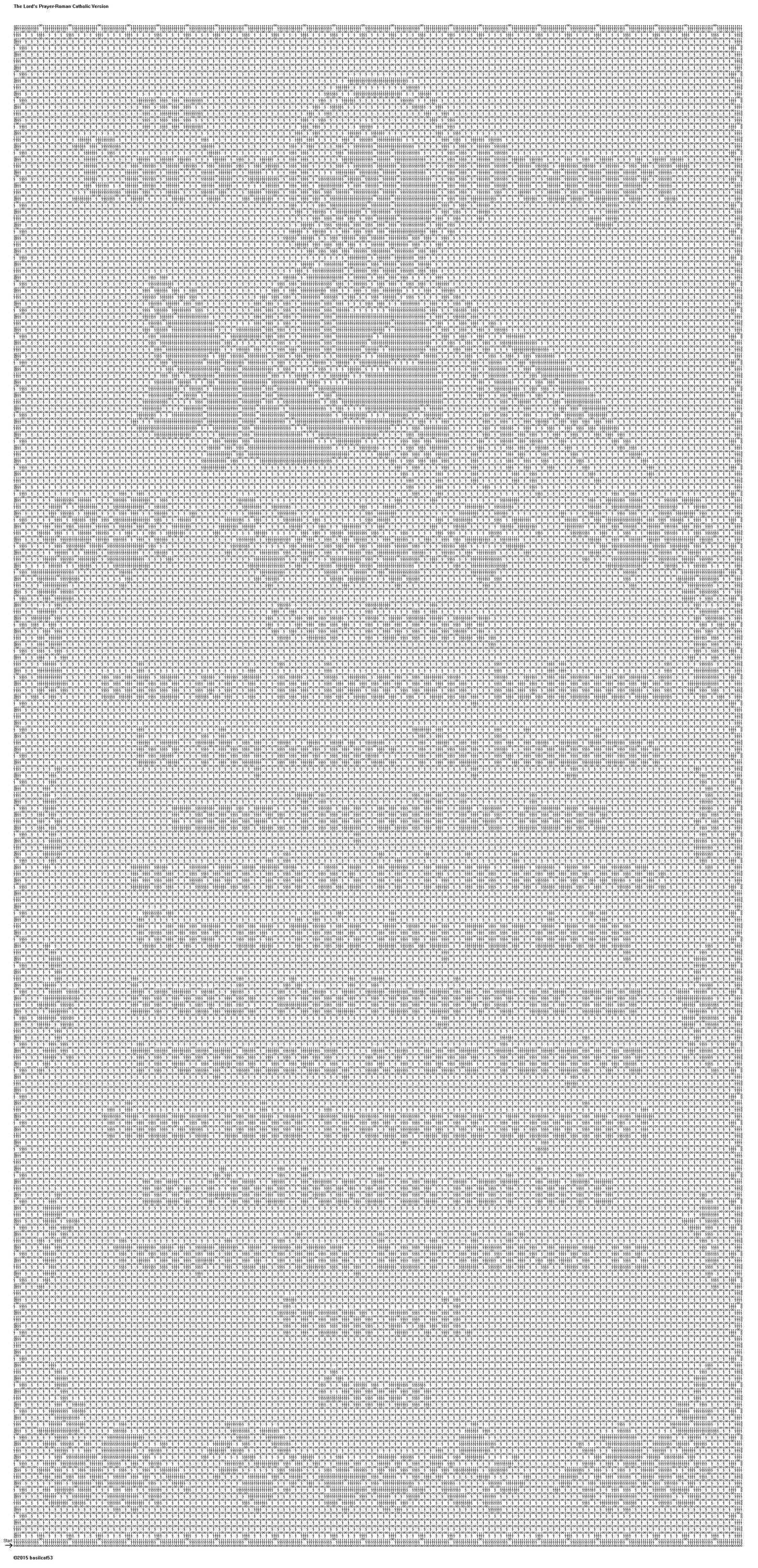 Roman Catholic Version - the Lord's Prayer Thread Filet Crochet Wall ...