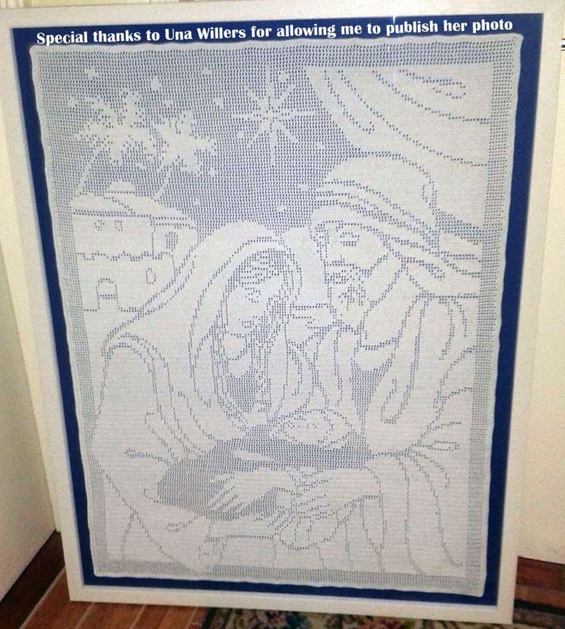Mary, Joseph, and Baby Jesus Filet Crochet Reversed Pattern - Etsy