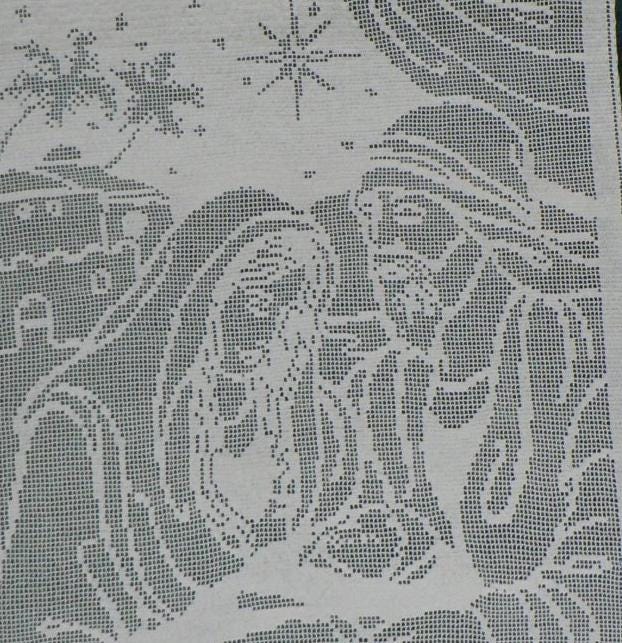 Mary, Joseph, and Baby Jesus Filet Crochet Pattern - Etsy