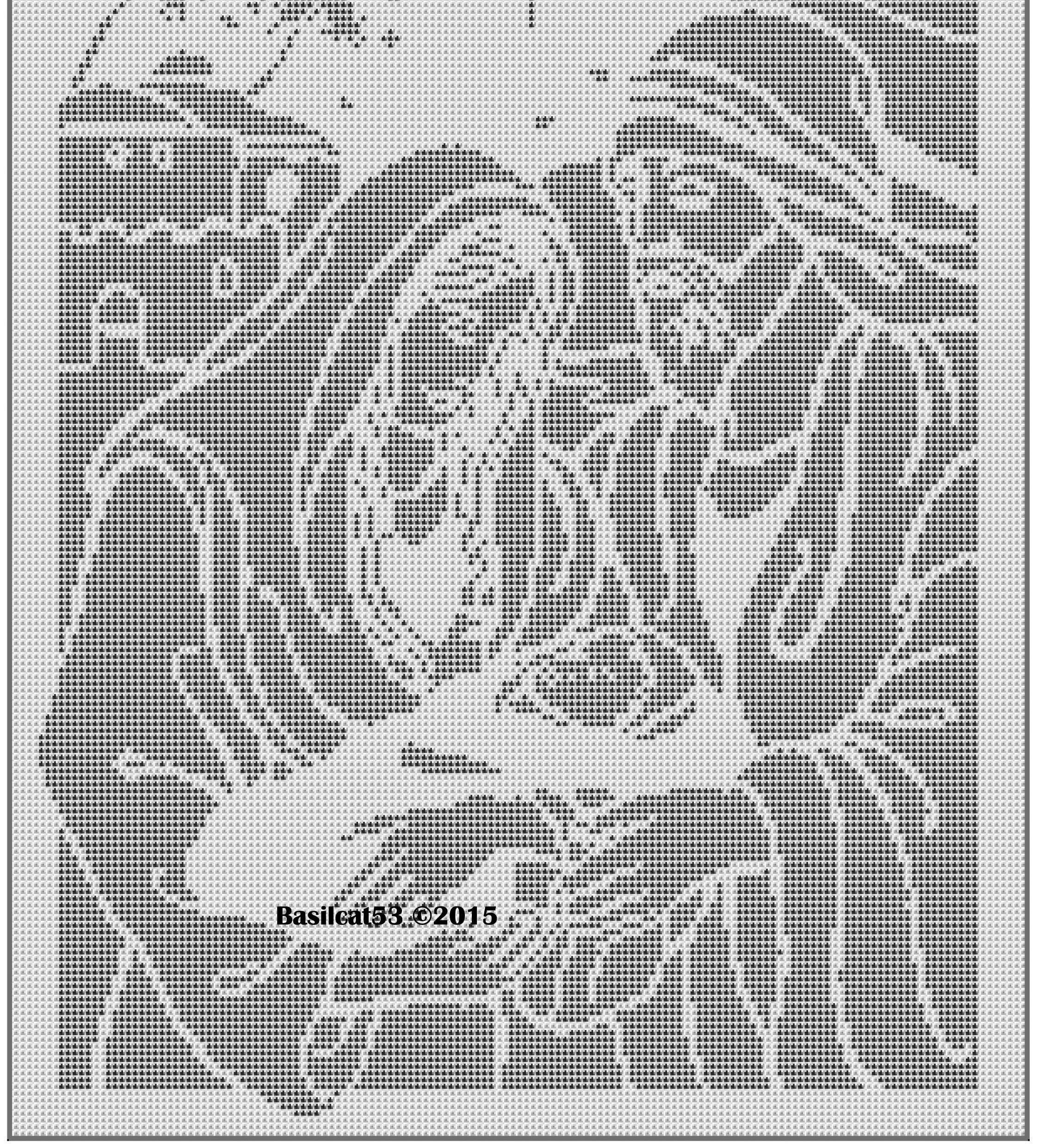 Mary, Joseph, and Baby Jesus Filet Crochet Pattern - Etsy