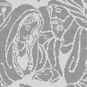 Mary, Joseph, and Baby Jesus Filet Crochet Pattern - Etsy