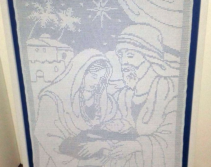 Jesus Praying Filet Crochet Doily Afghan Wall Hanging Pattern - Etsy