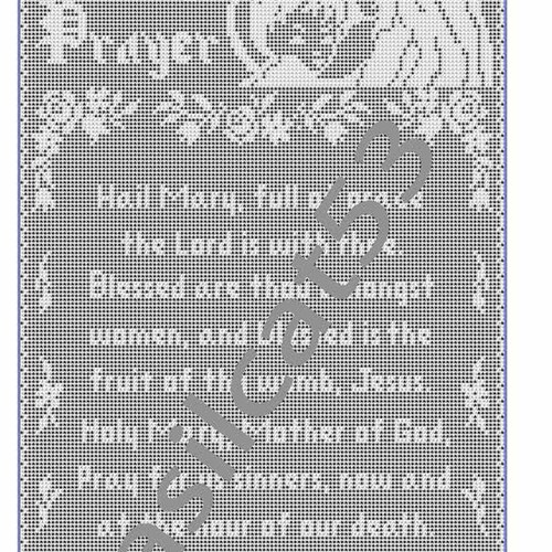 The Hail Mary Prayer Thread Filet Crochet Wall Hanging Pattern - Etsy