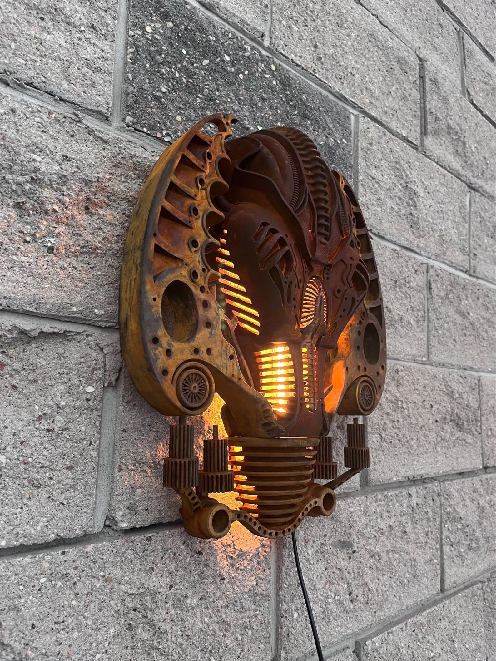 HR Giger Style Wall Decor DIY Lamp STL Files Easy Assembling and 3D ...