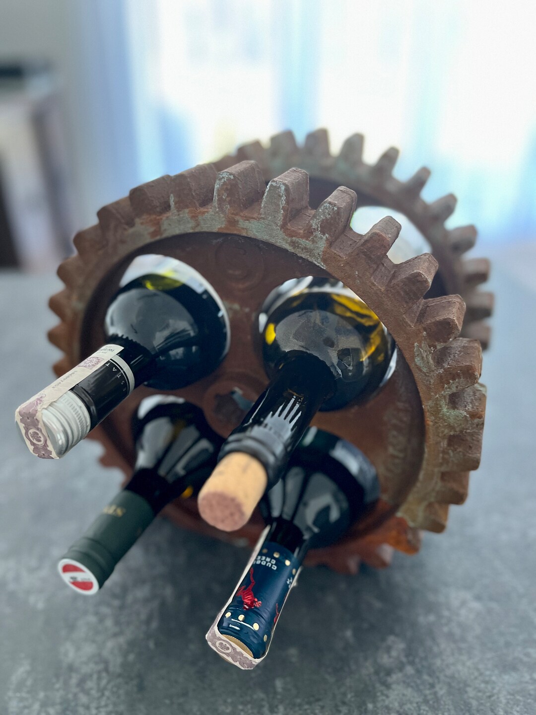 STL File for 3D Printing Wine Rack Steampunk Loft Style Dieselpunk DIY ...