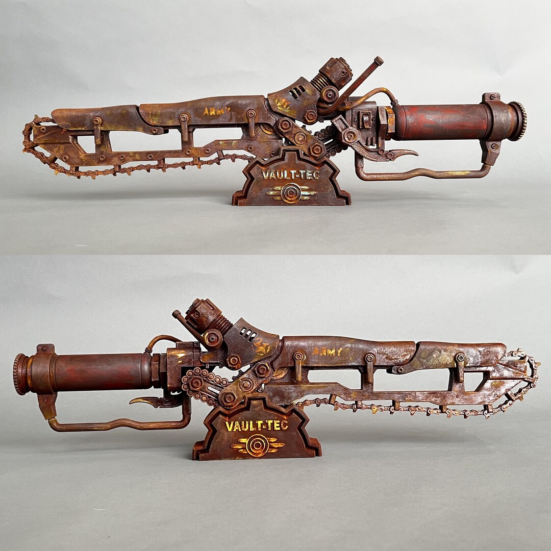Fallout Ripper Prop 3D Printed Decor Cosplay Gadget Game Vault Fallout ...