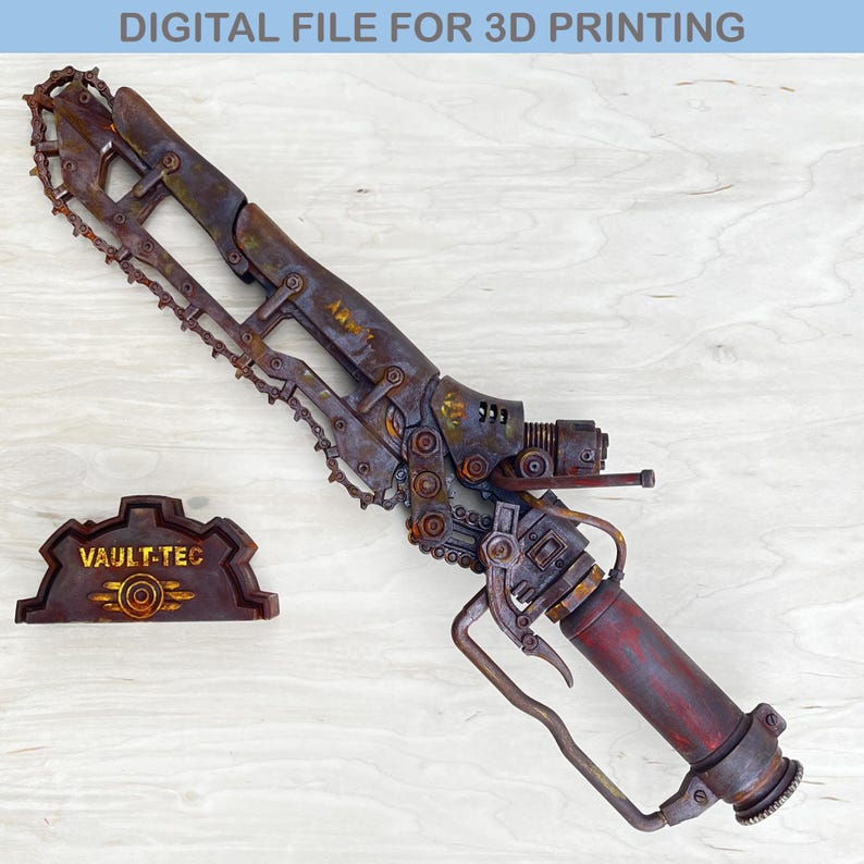 STL Files for 3D Printing Fallout Ripper Prop Decor Cosplay Game ...