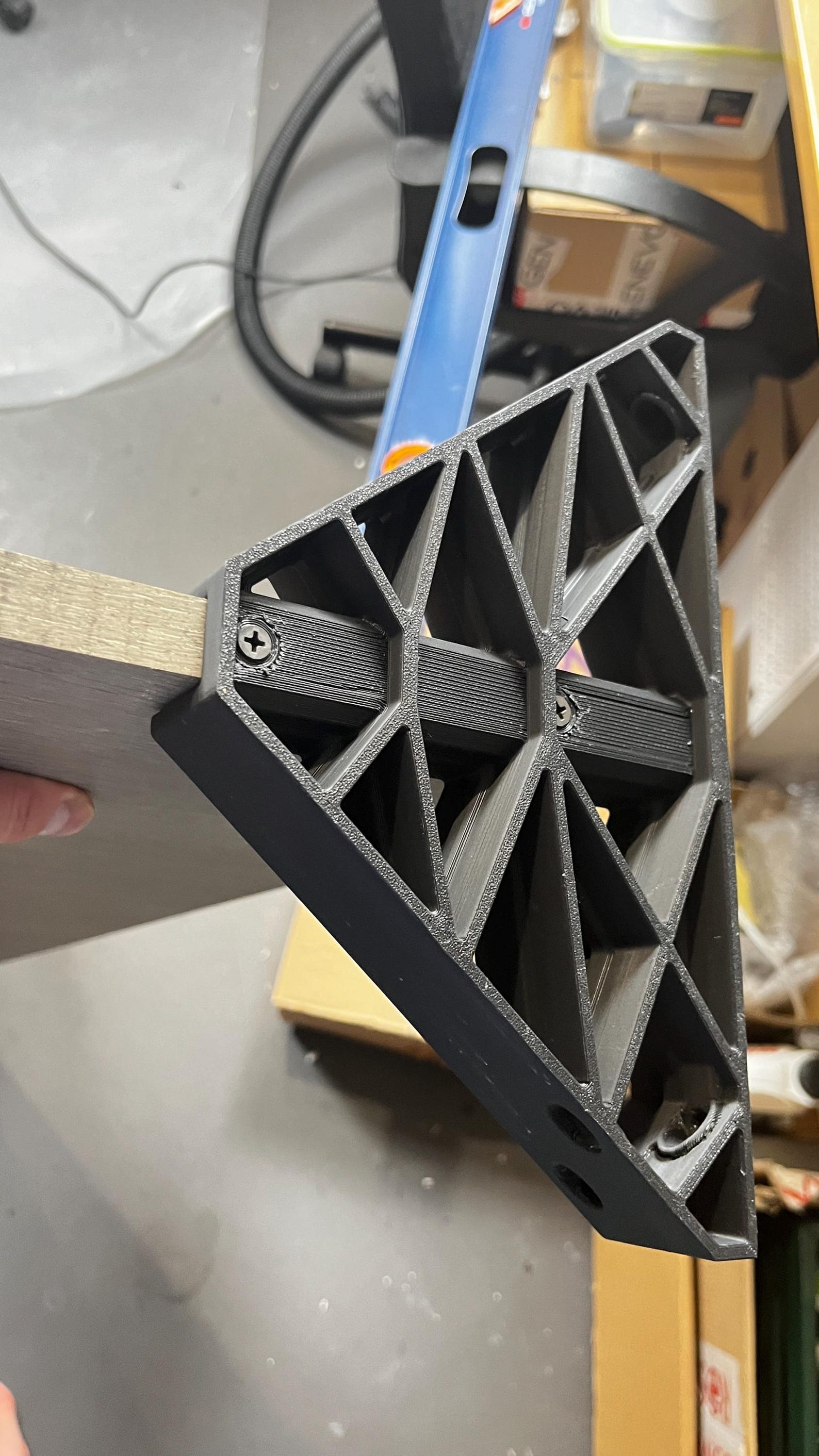 STL File for 3D Printing Shelf Bracket Loft Bookshelf DIY Easy ...