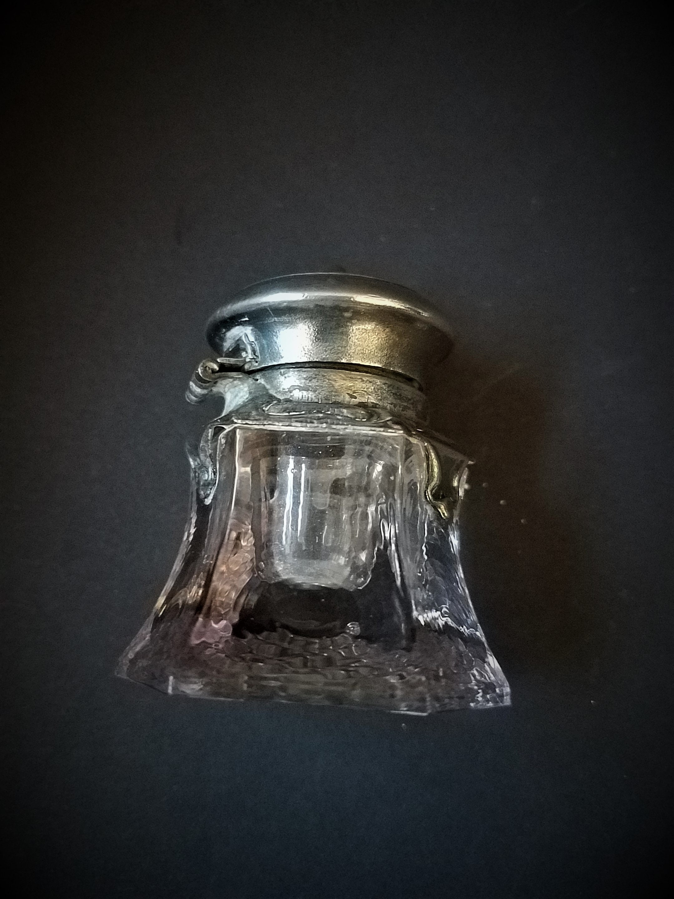 Vintage Glass Inkwell