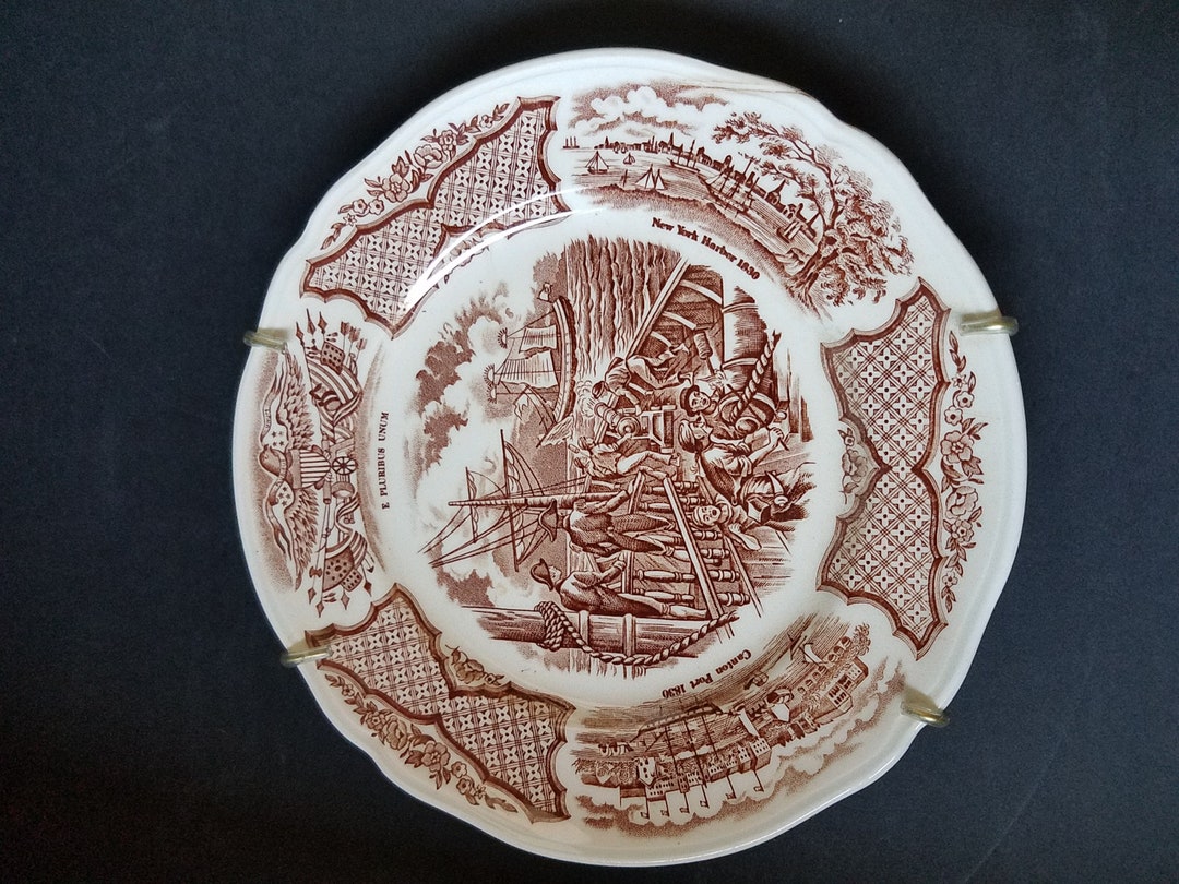 Meakin Fair Winds USS Constitution Plate - Etsy