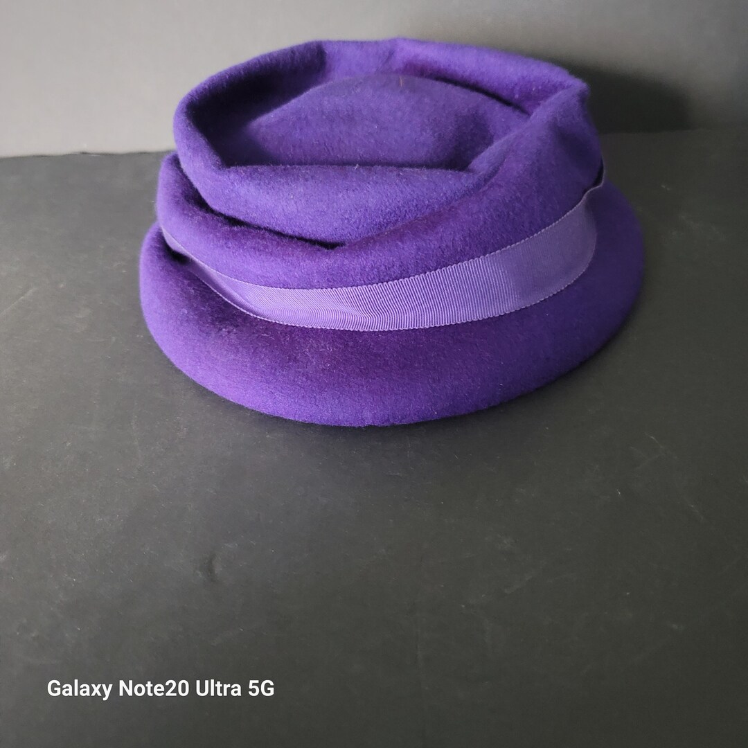 Henry Pollak Glenover Purple Wool Hat Etsy
