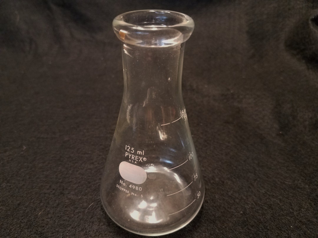 Pyrex/chemistry/flask/erlenmyer/125 Ml - Etsy