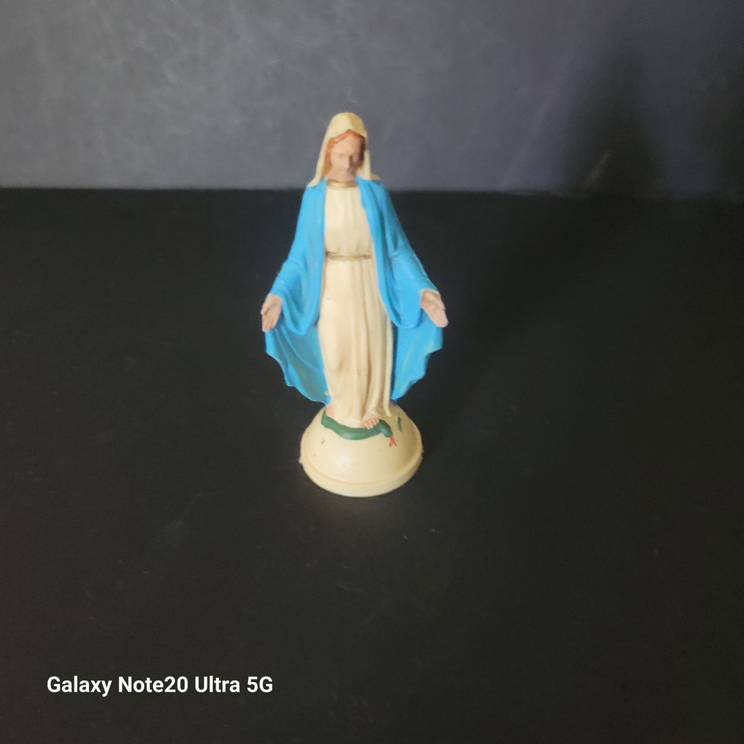 PLM Italy Mother Mary Small Celluloid Statue - Etsy
