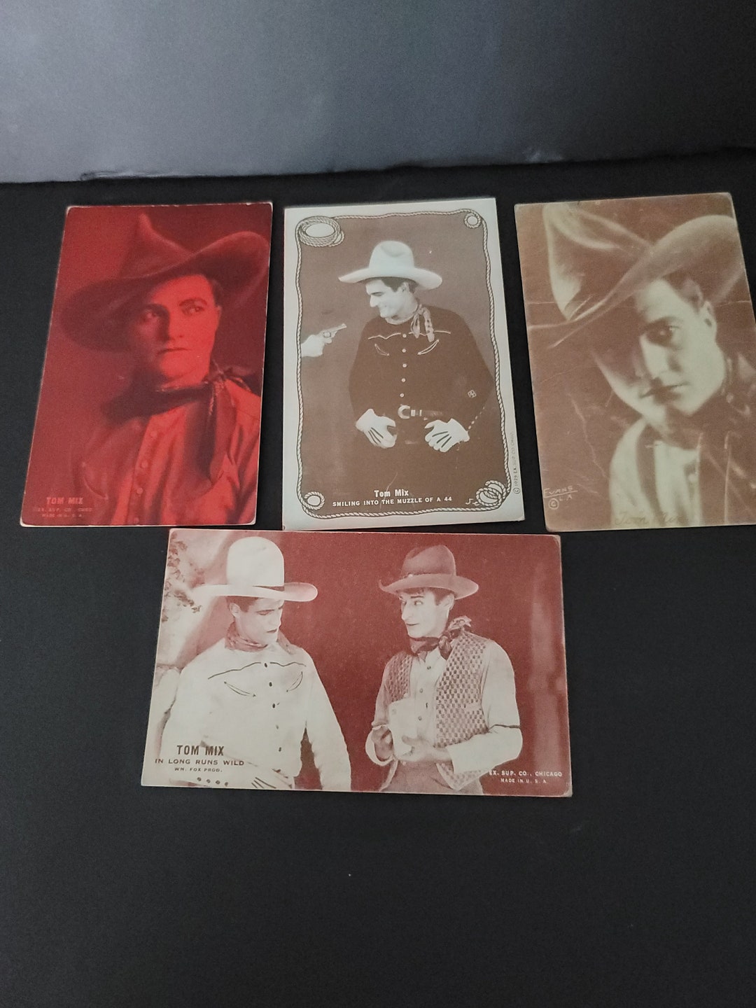 Tom Mix Postcards Set of 4 - Etsy