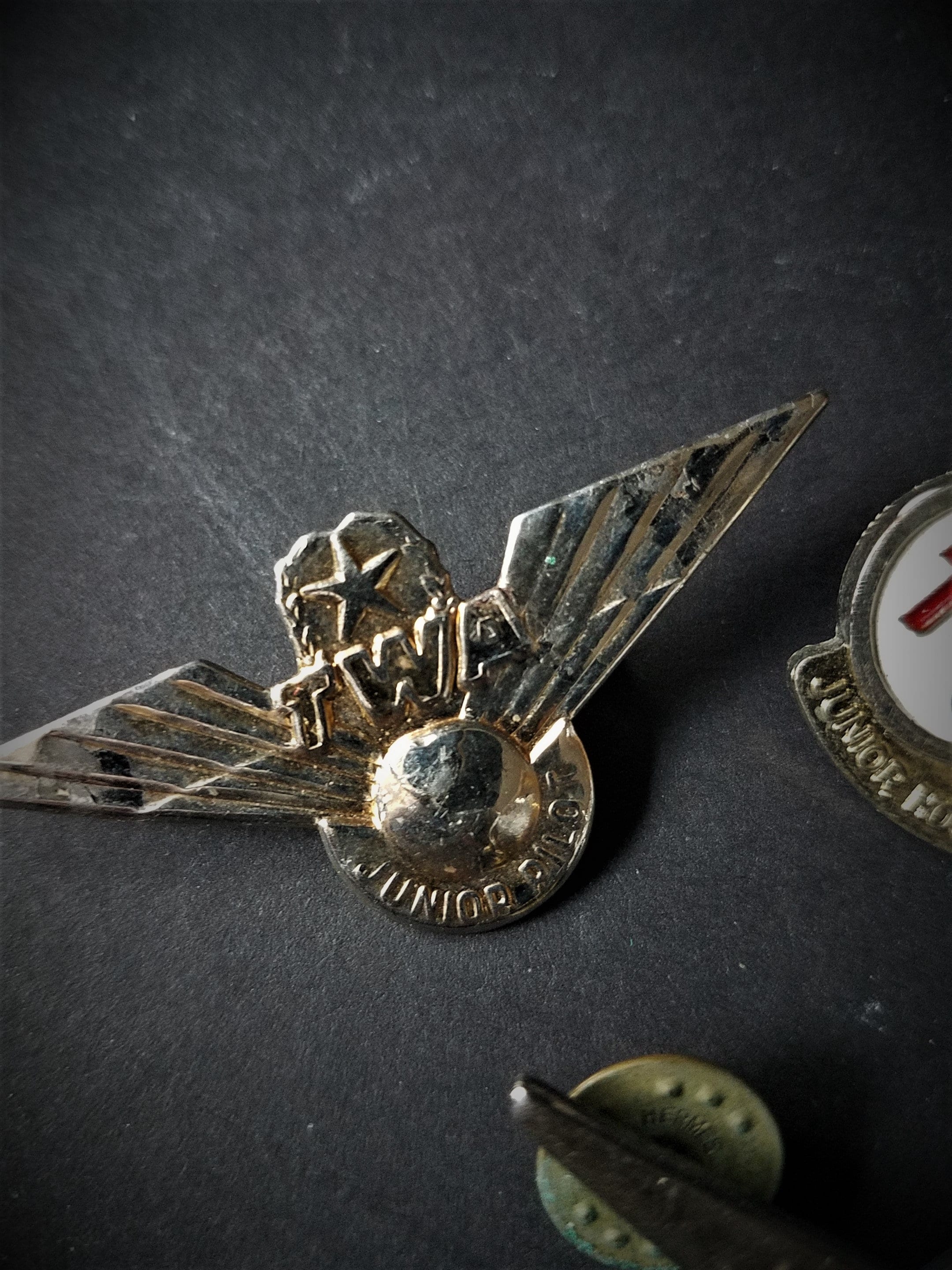 Vintage TWA & Railroad Pins