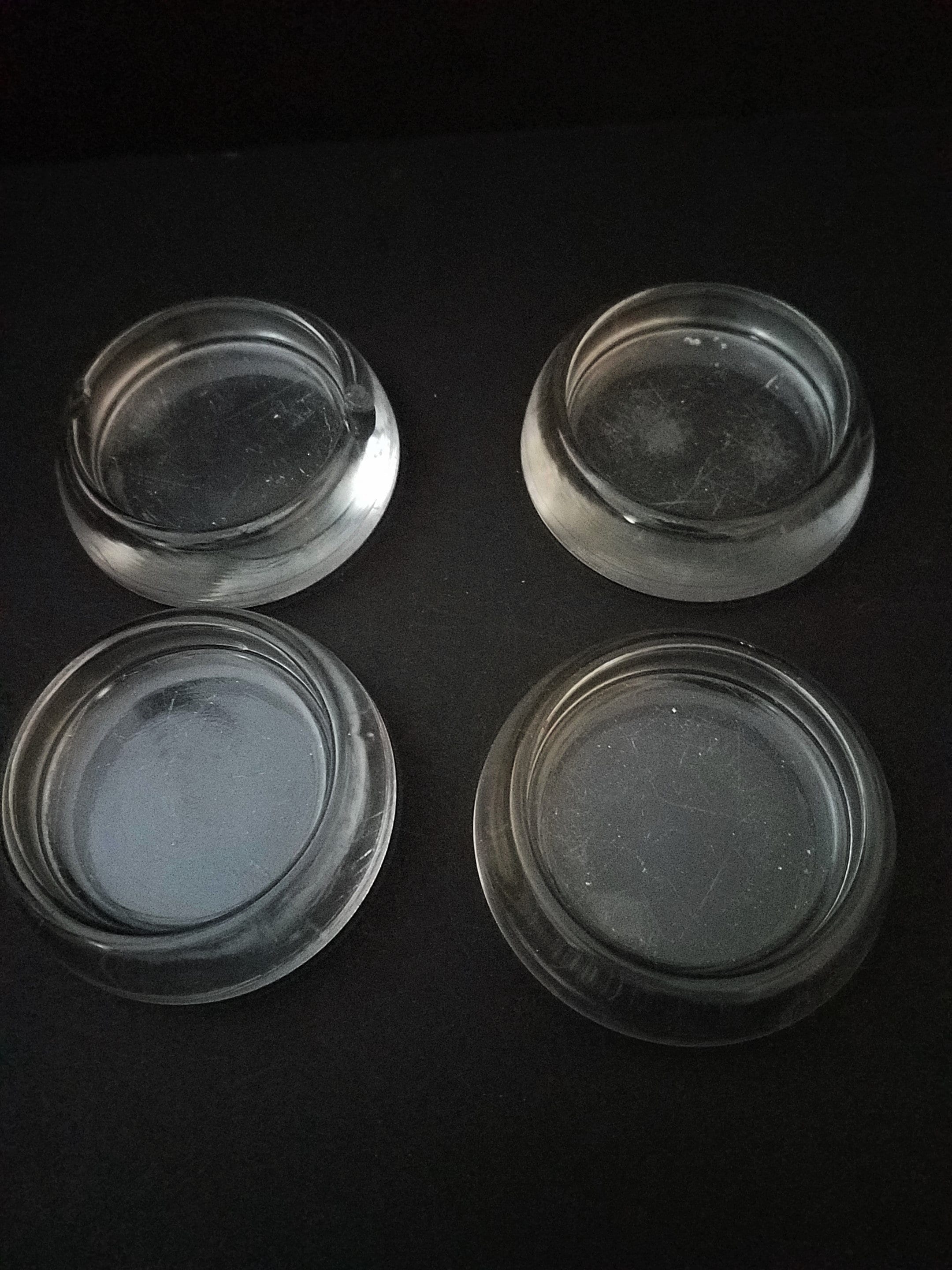 Vintage Glass Furniture Casters