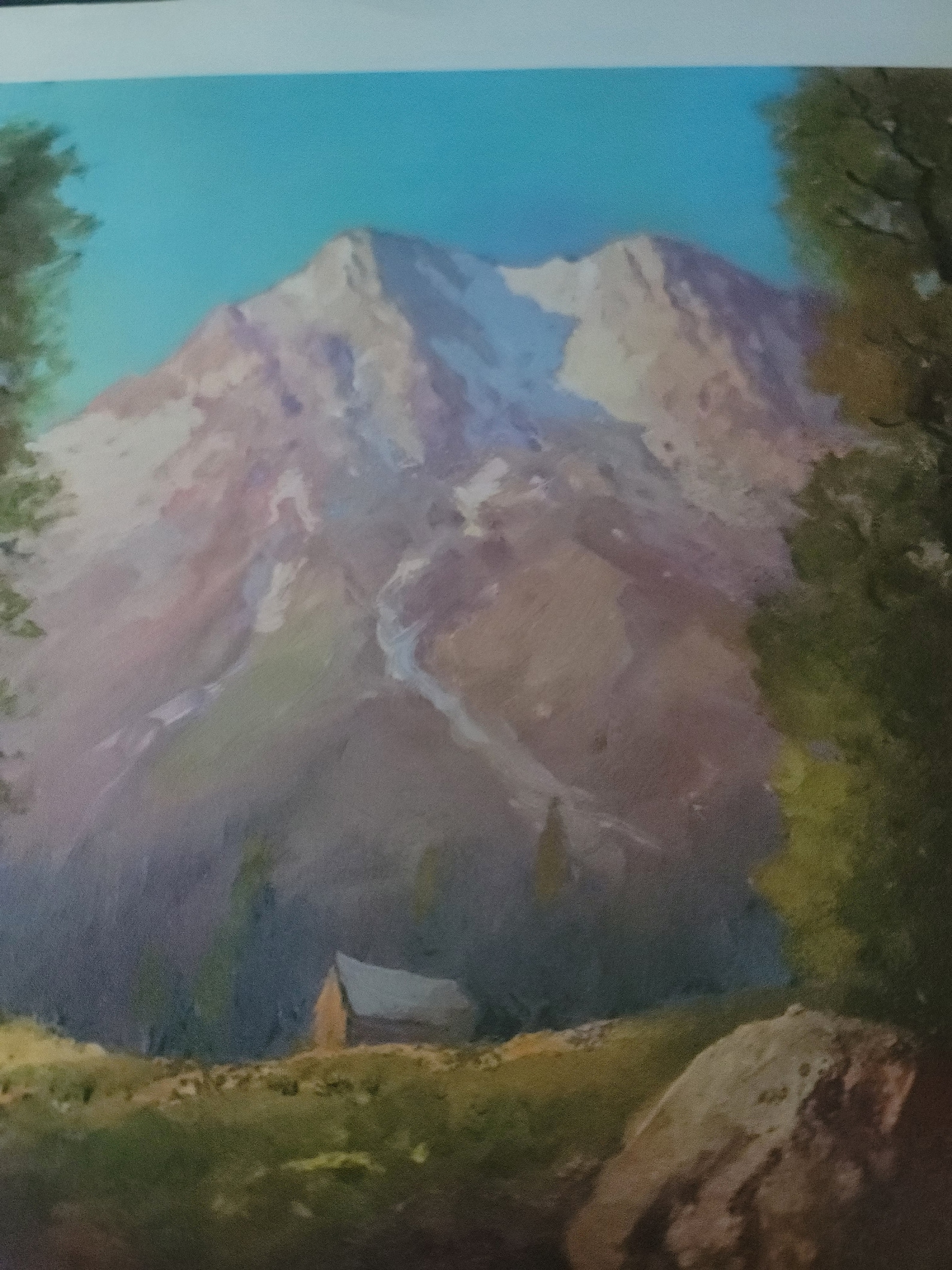 1950s Robert Wood Lithograph Majestic Peaks - Etsy