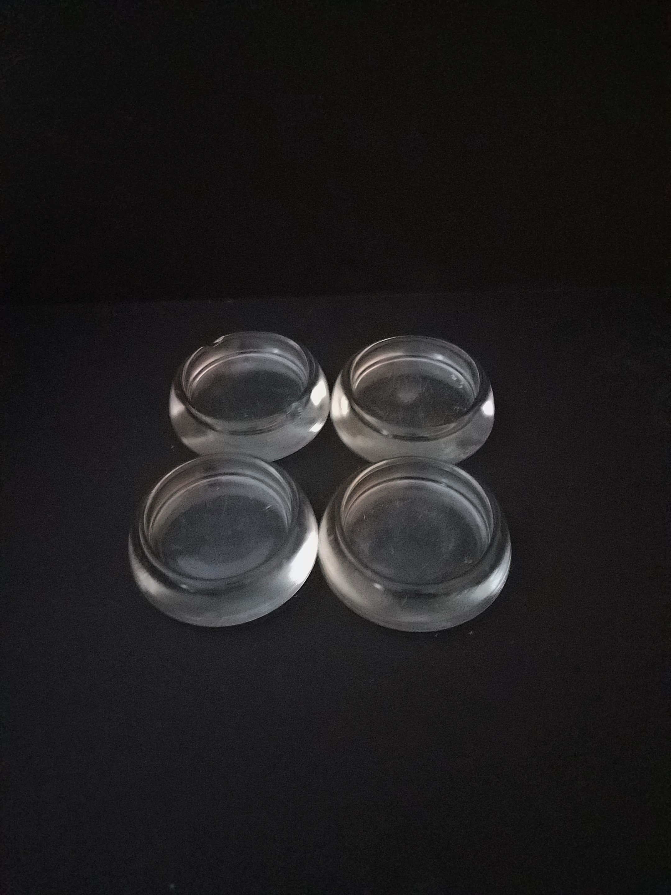 Vintage Glass Furniture Casters
