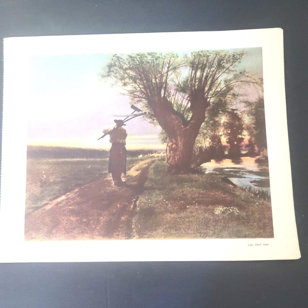 Close of Day by Louis Emile Adan Print - Etsy